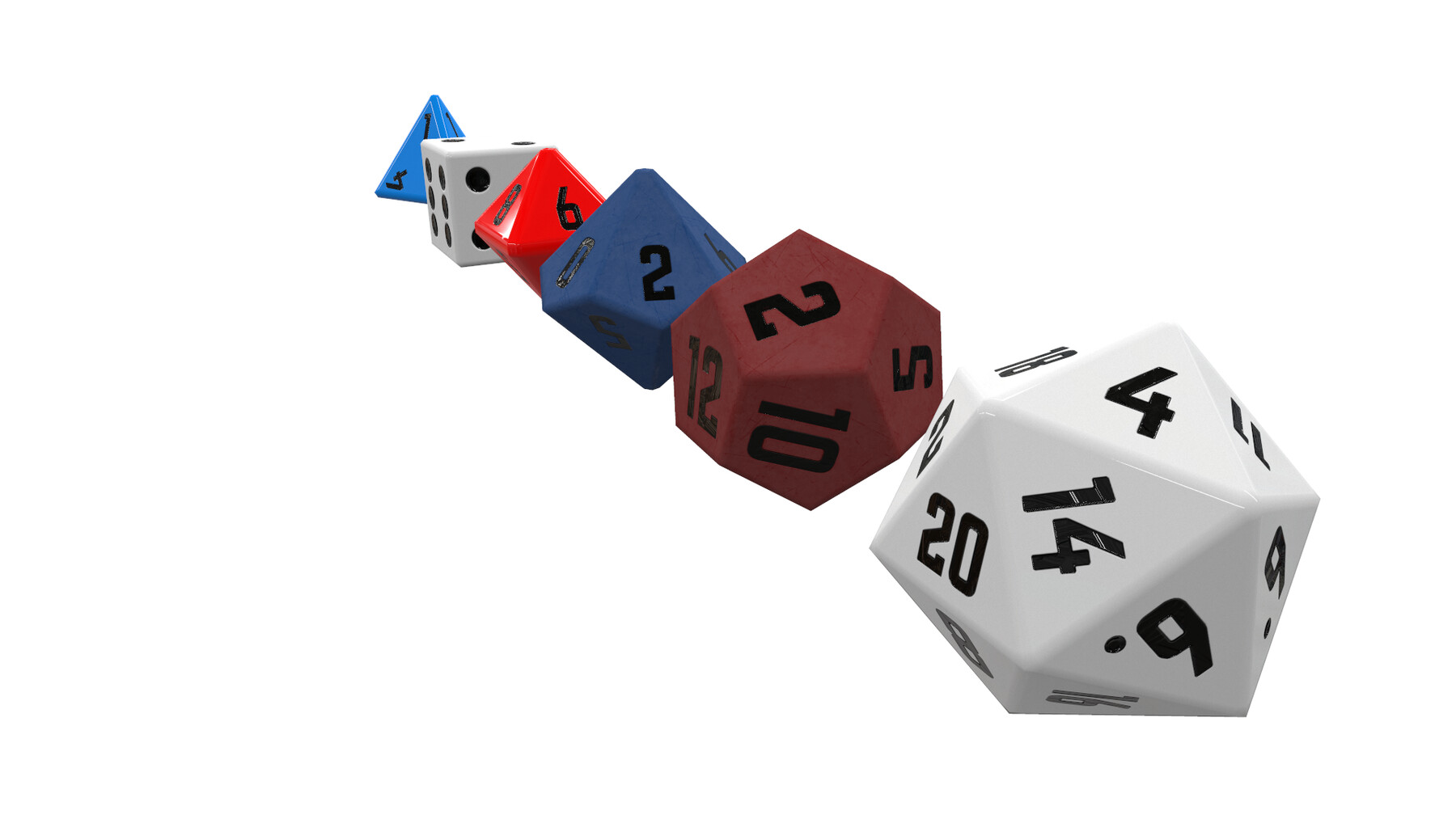 ArtStation - Collection Dice set for role-playing games - game ready ...
