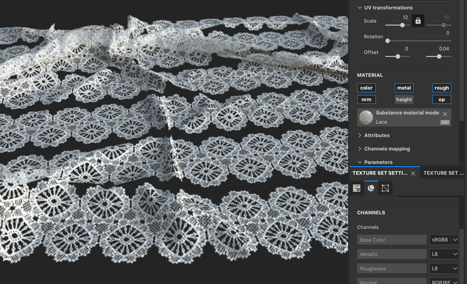 ArtStation - 3 Procedural Lace Materials | Resources