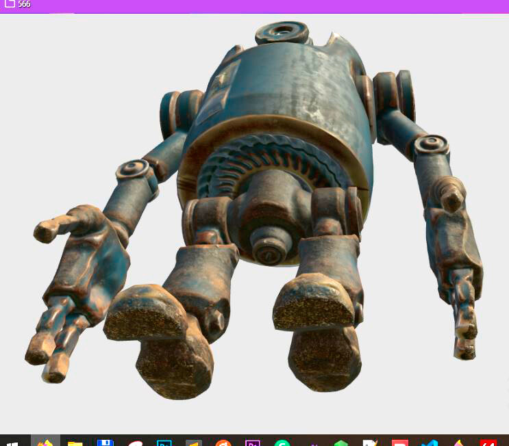 ArtStation - dirty robot | Game Assets