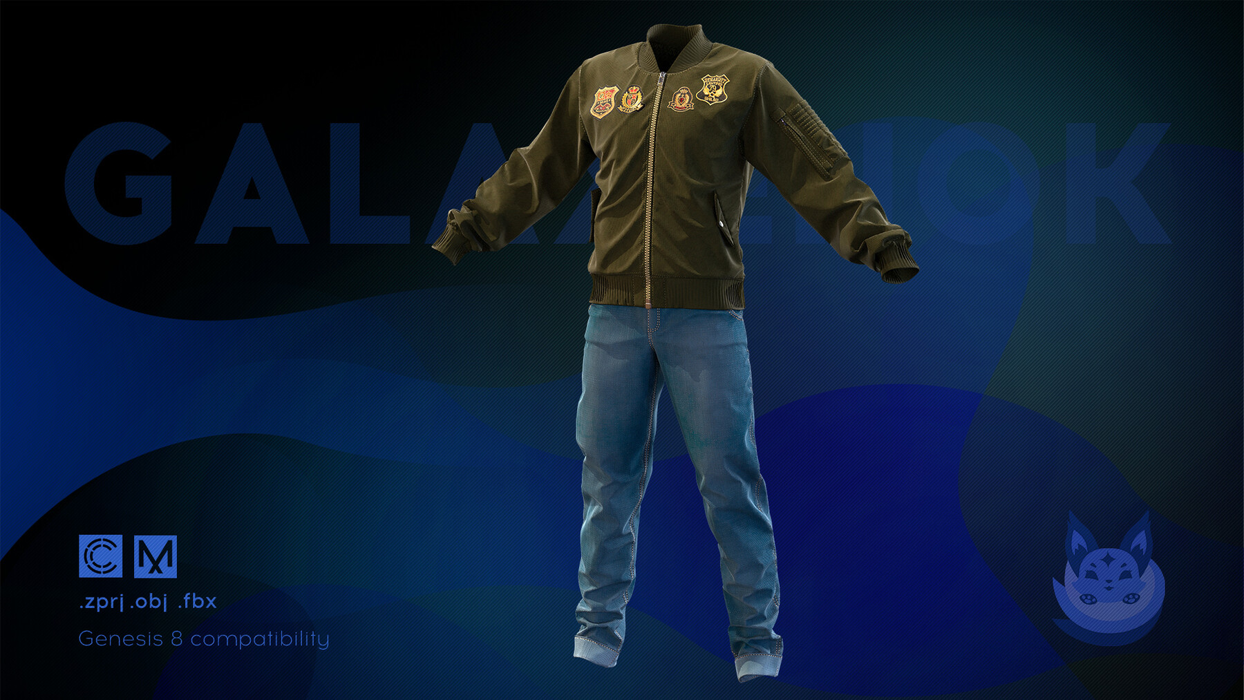 ArtStation - Men's outfit. Avatar genesis 8 Male. Marvelous Designer ...