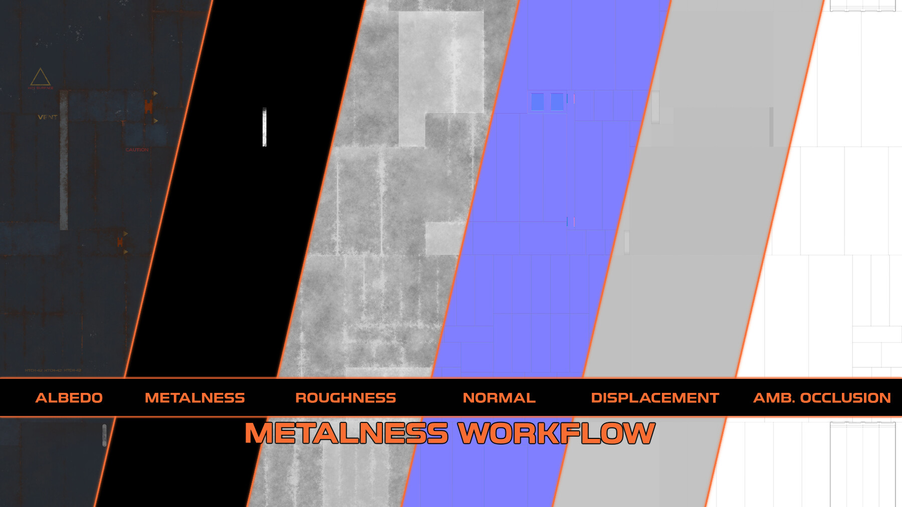 ArtStation - Sci fi Trim sheet texture 3 Variations | Resources