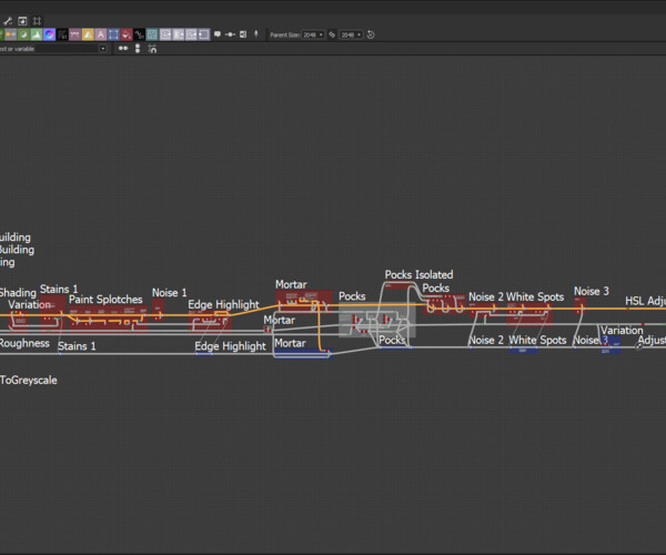 ArtStation - Stylized Overlapping Brick Wall Material | Game Assets