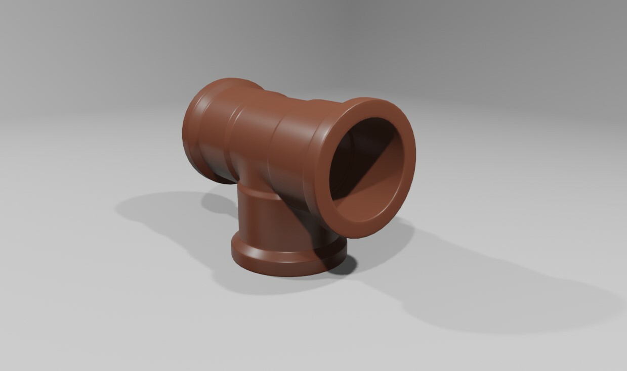ArtStation - Pipe T PVC - Cano PVC | Game Assets