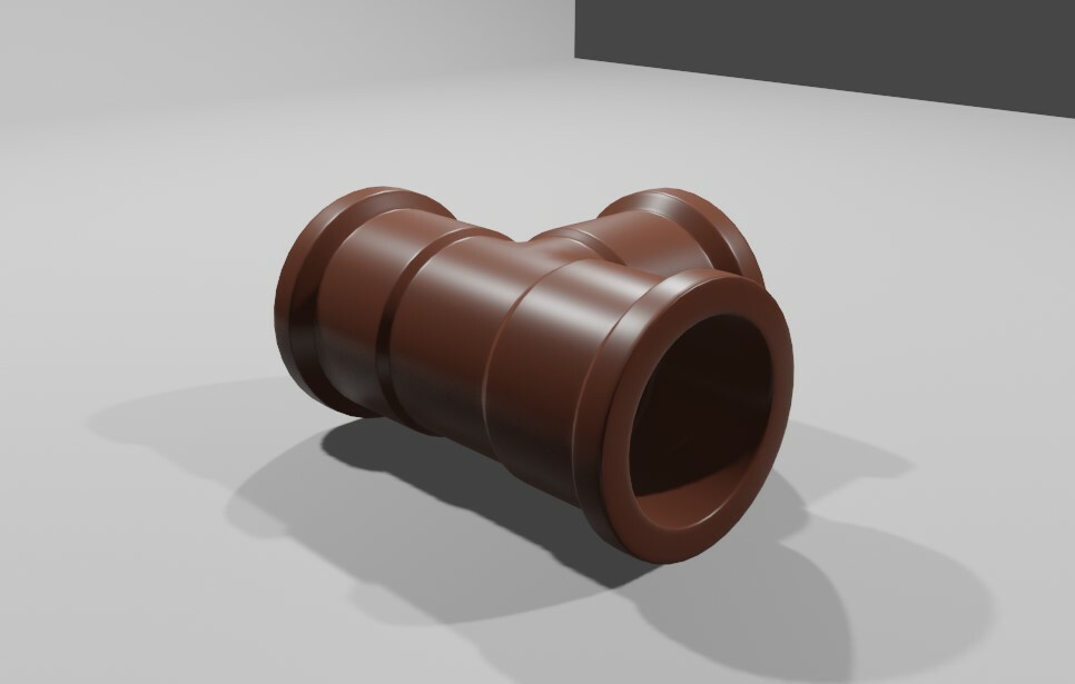 ArtStation - Pipe T PVC - Cano PVC | Game Assets
