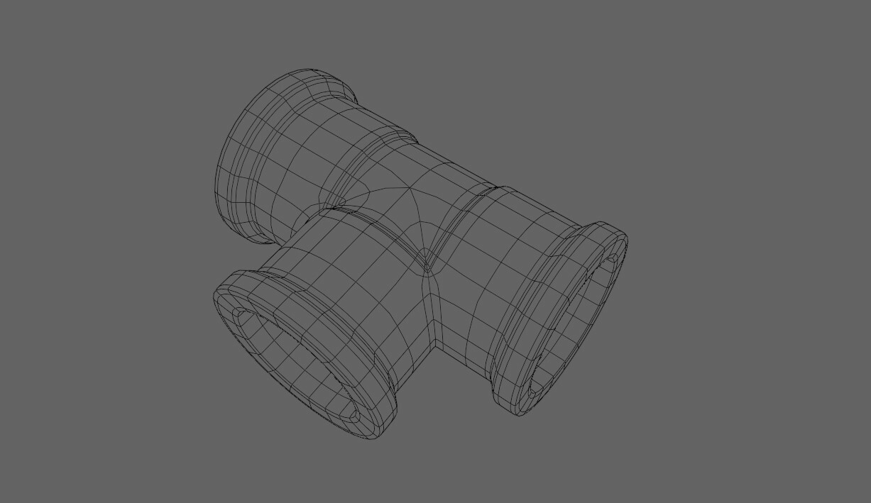 ArtStation - Pipe T PVC - Cano PVC | Game Assets