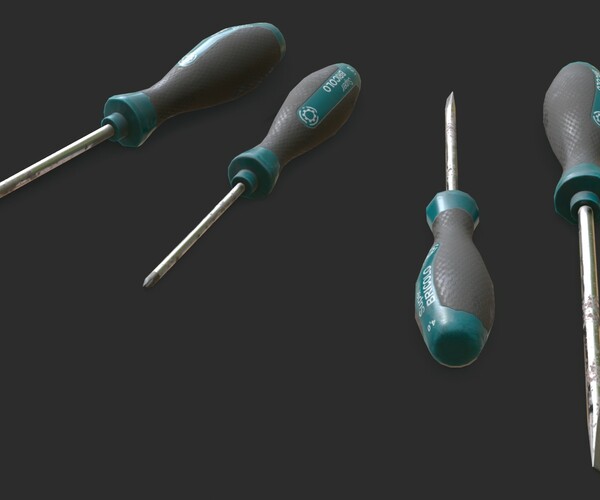 ArtStation - Screwdrivers Pack | Game Assets