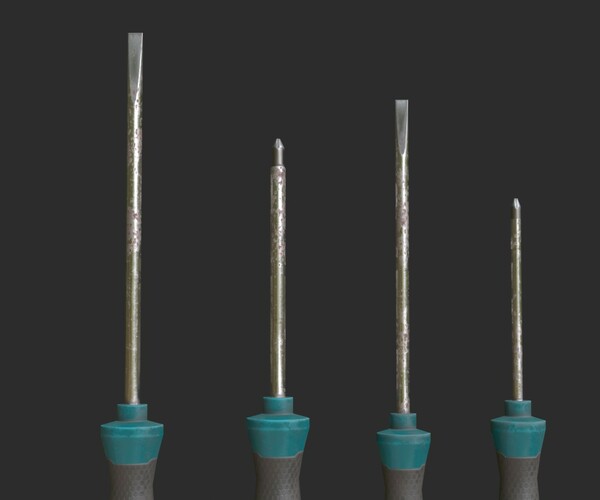 ArtStation - Screwdrivers Pack | Game Assets