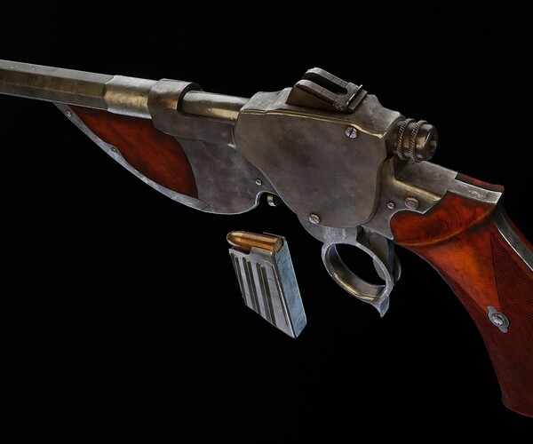 ArtStation - Bittner M1896 2 versions | Game Assets