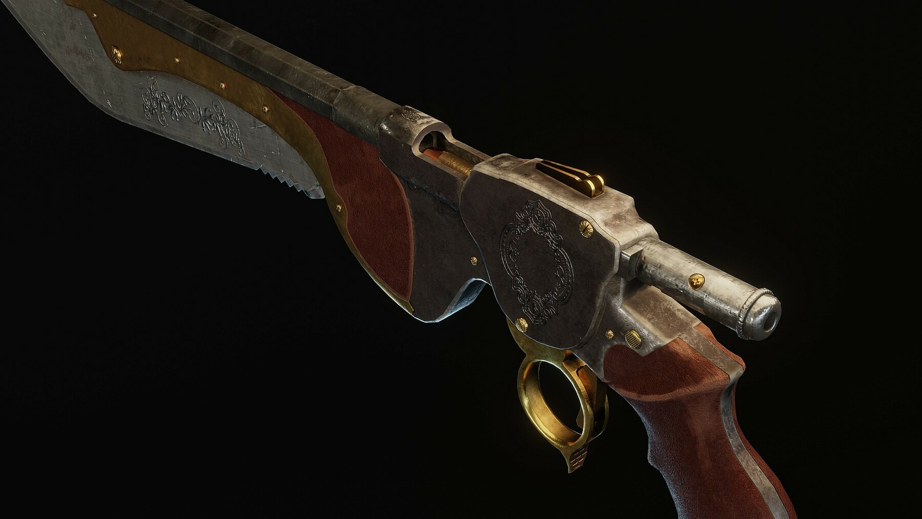 ArtStation - Bittner M1896 2 versions | Game Assets