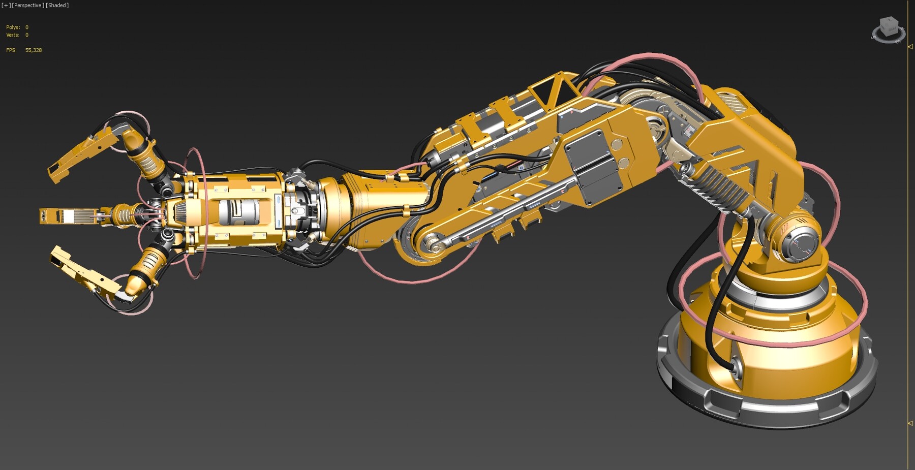 ArtStation - Robotic Arm 2 - Rigged - 3D Model | Resources