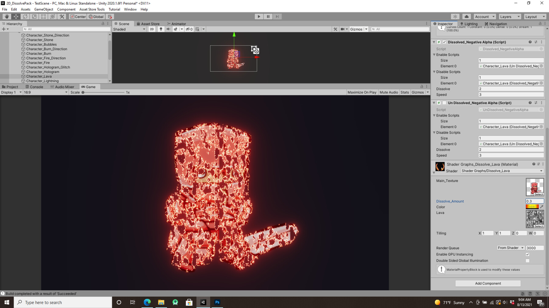 ArtStation - 2D Dissolve Effect Pack For The Universal Render Pipeline ...