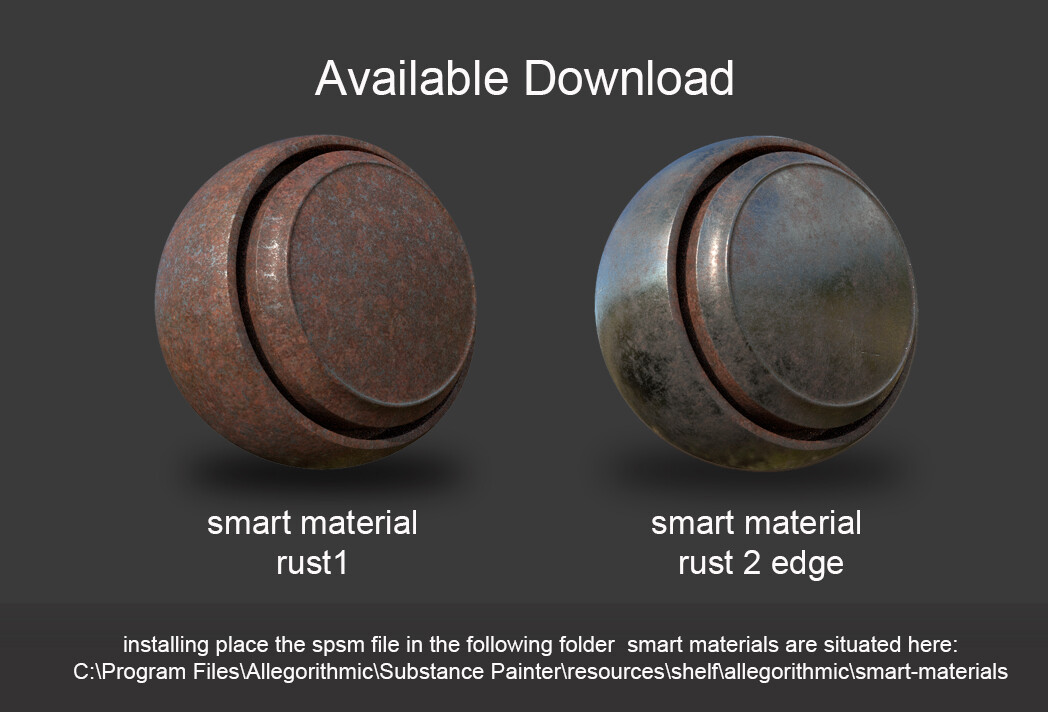 ArtStation - rust texture substance designer | Game Assets