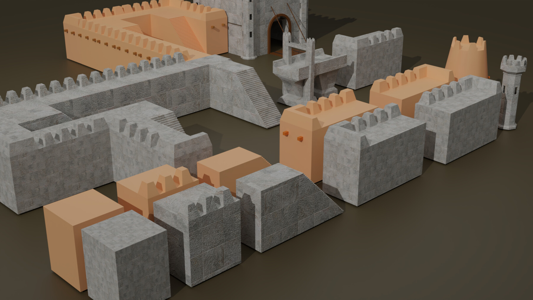 ArtStation - modular walls | Game Assets