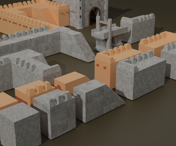 ArtStation - modular walls | Game Assets