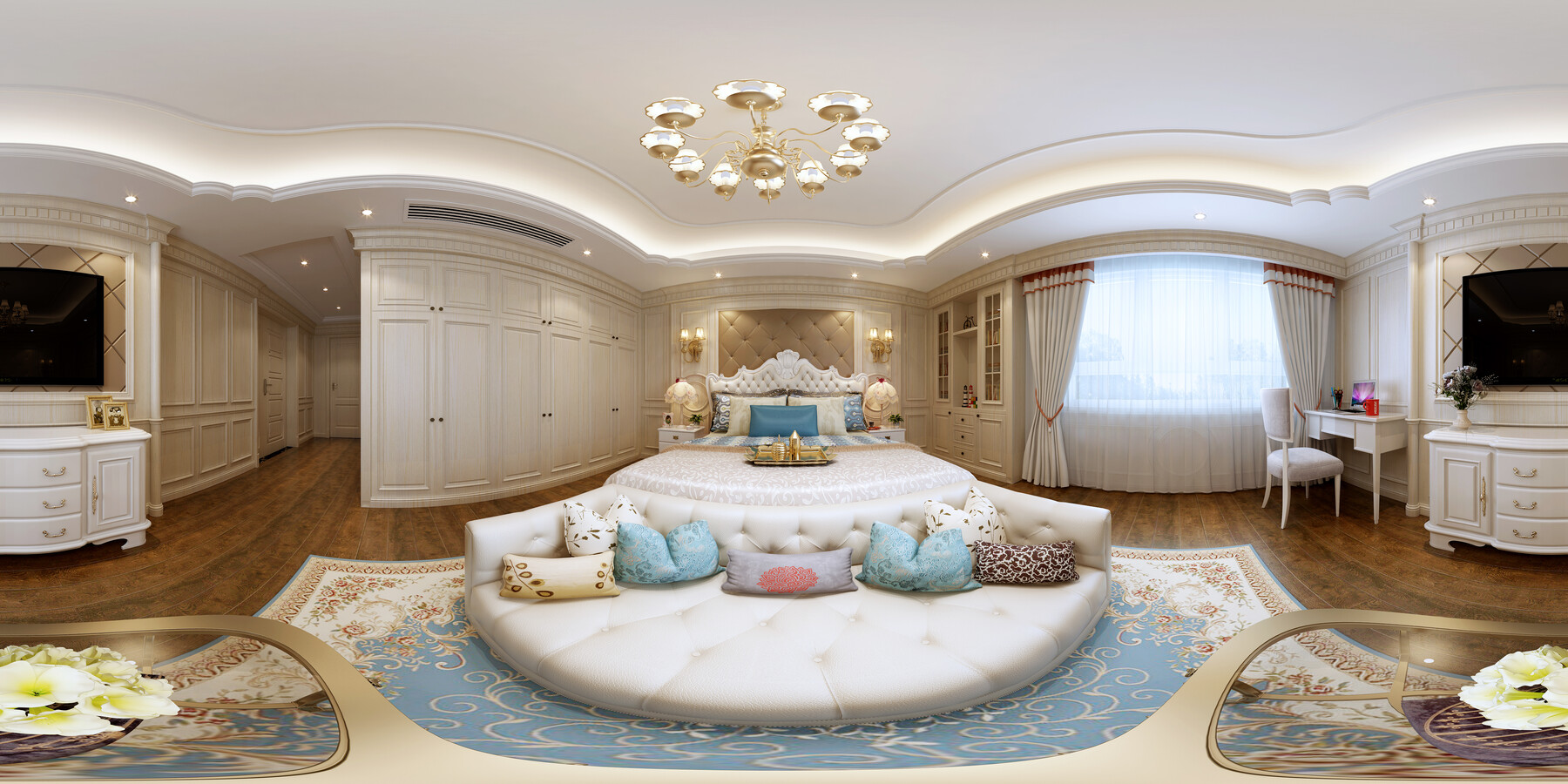 ArtStation - Panoramic European Style Family Bedroom Space 02 | Resources