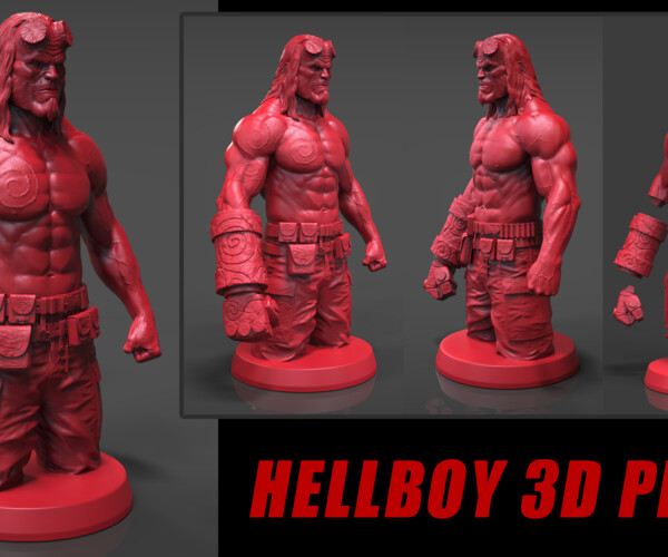 ArtStation - Hellboy 3D Print | Resources