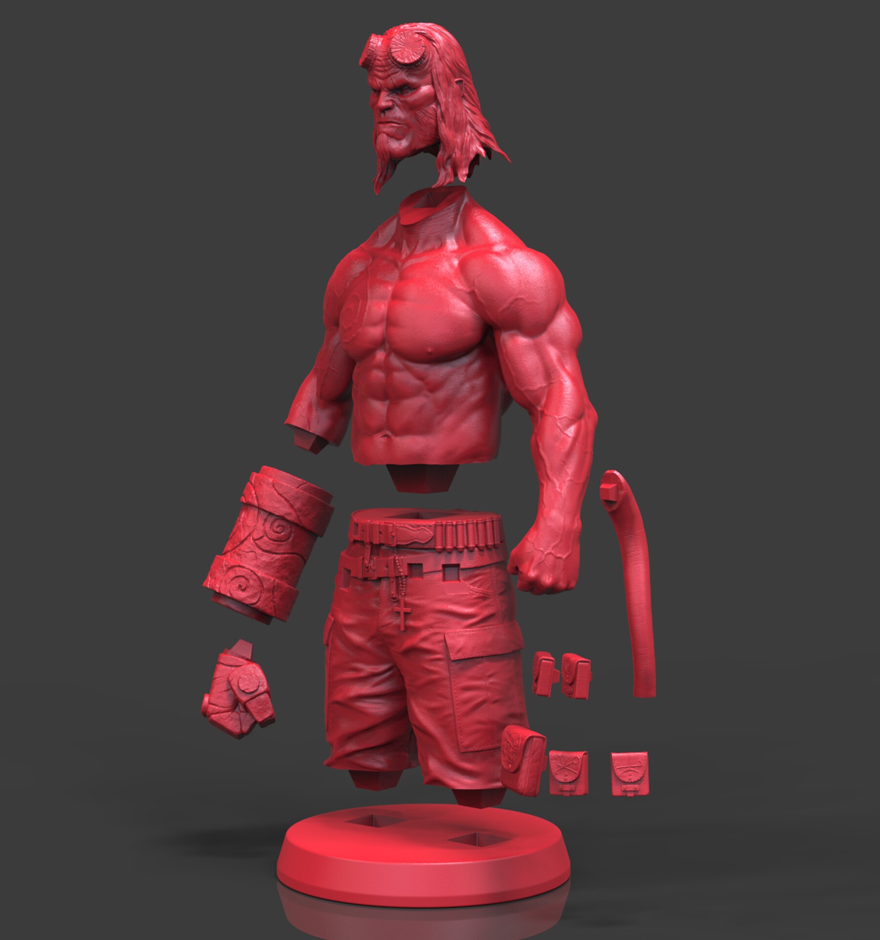 ArtStation - Hellboy 3D Print | Resources