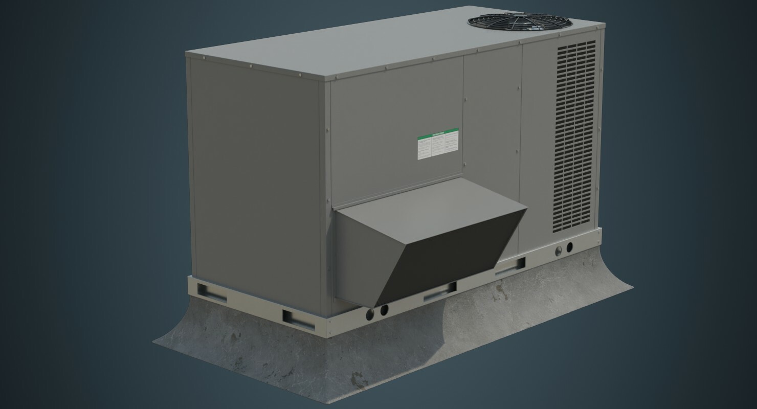 ArtStation - Rooftop AC Unit 2A | Game Assets