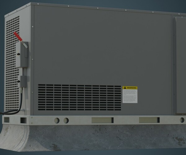 ArtStation - Rooftop AC Unit 2A | Game Assets