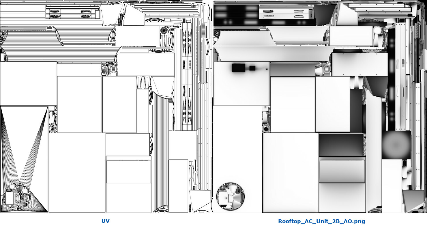 ArtStation - Rooftop AC Unit 2B | Game Assets