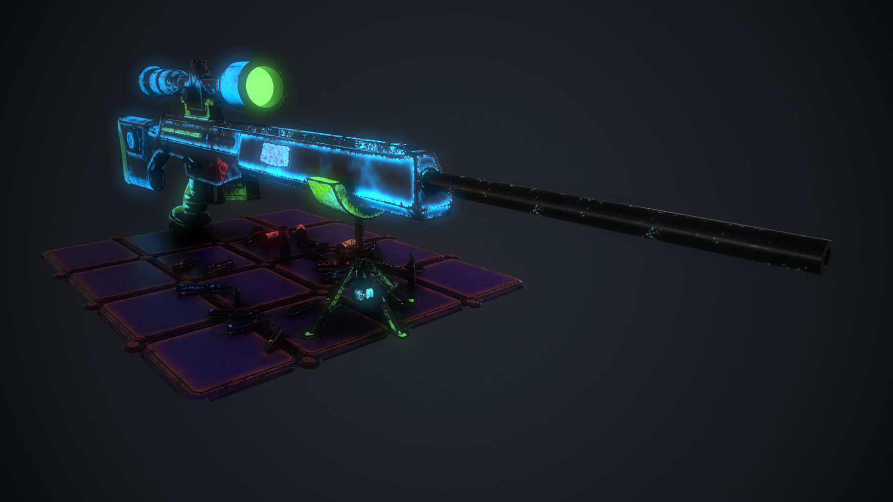 ArtStation - Sniper Rifle - NeonGux | Game Assets