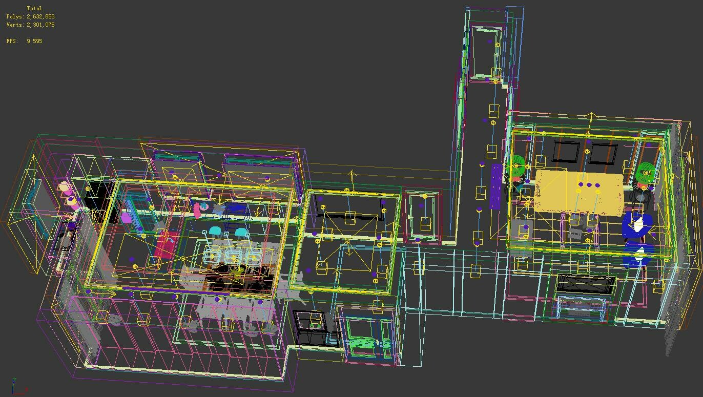 ArtStation - mic Modern Style Living Room Restaurant Space 19 | Resources