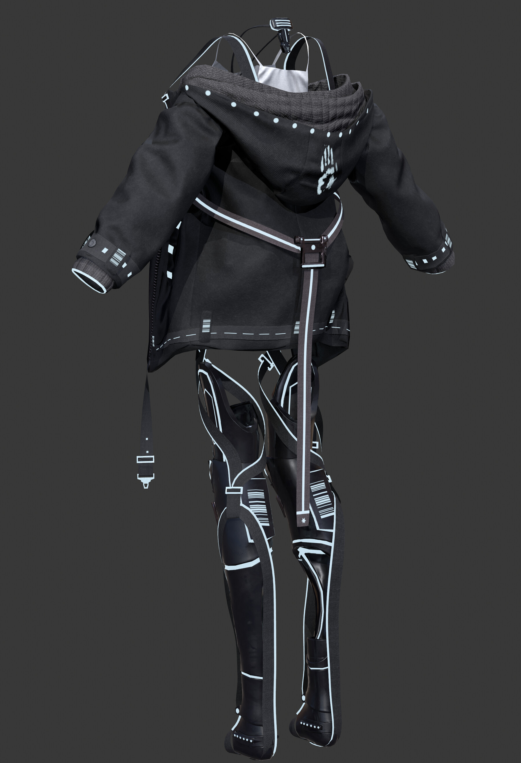 ArtStation - Outfit with stripes | Game Assets