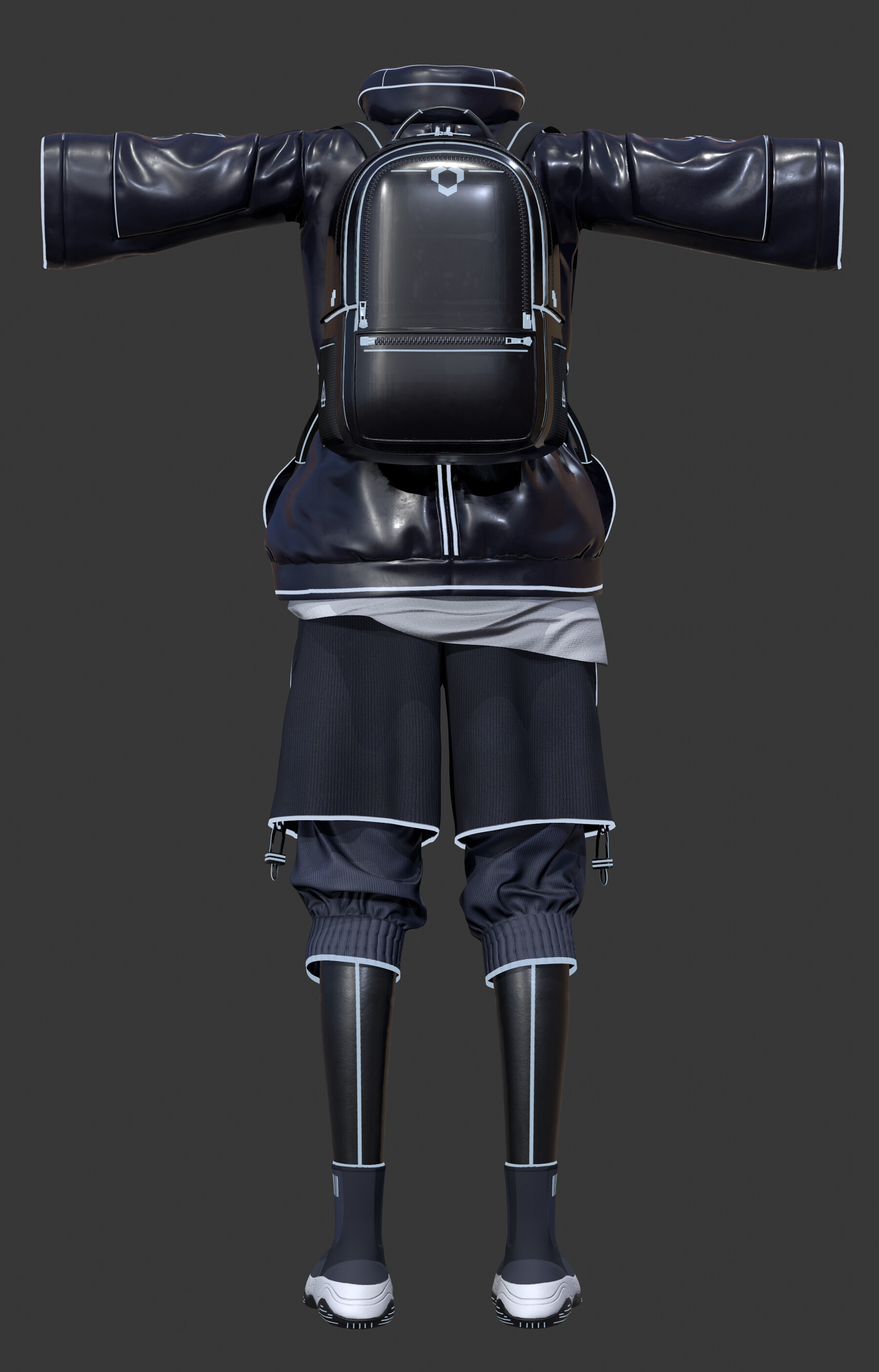 ArtStation - Outfit with backpack | Game Assets