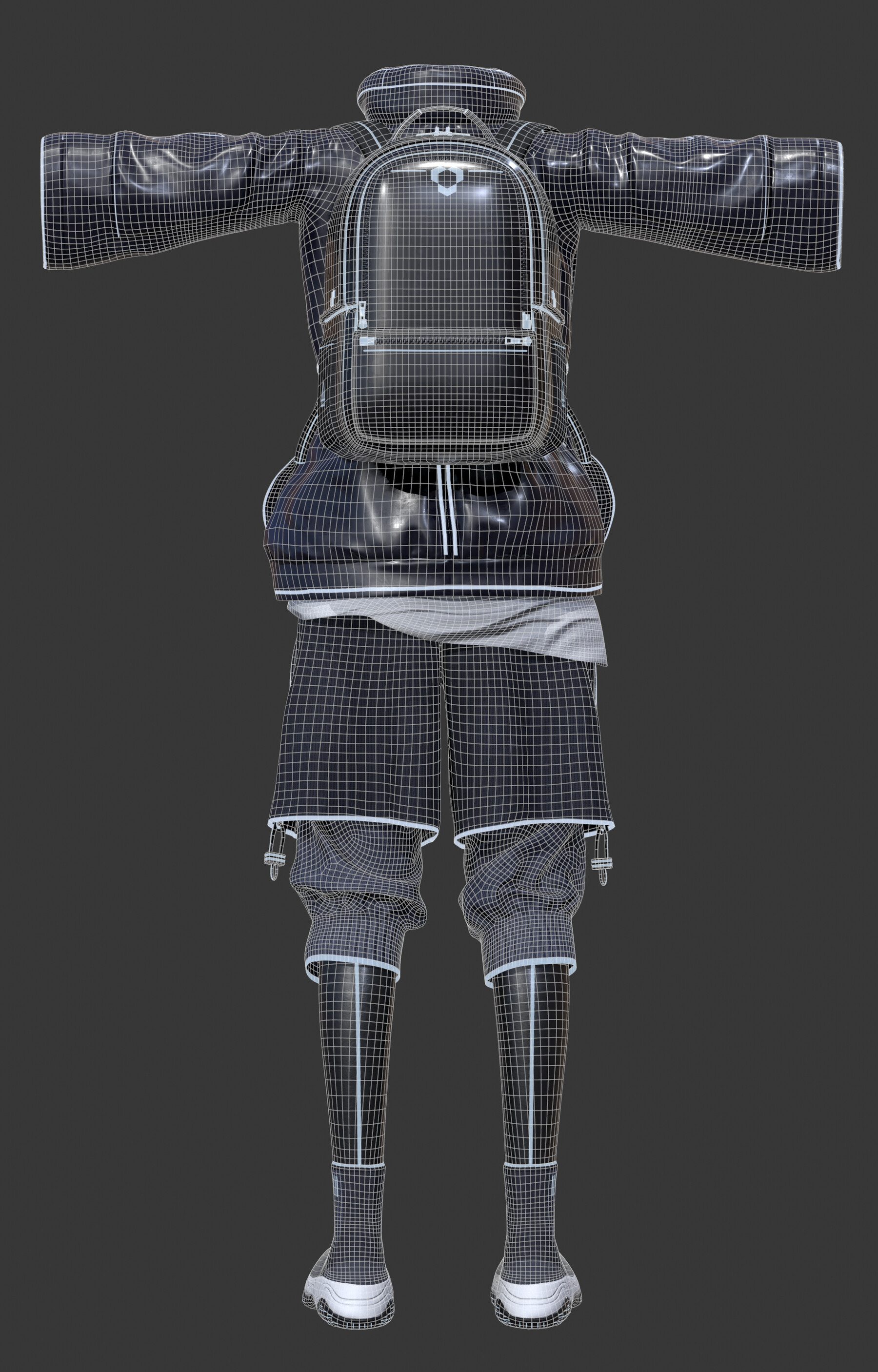 ArtStation - Outfit with backpack | Game Assets