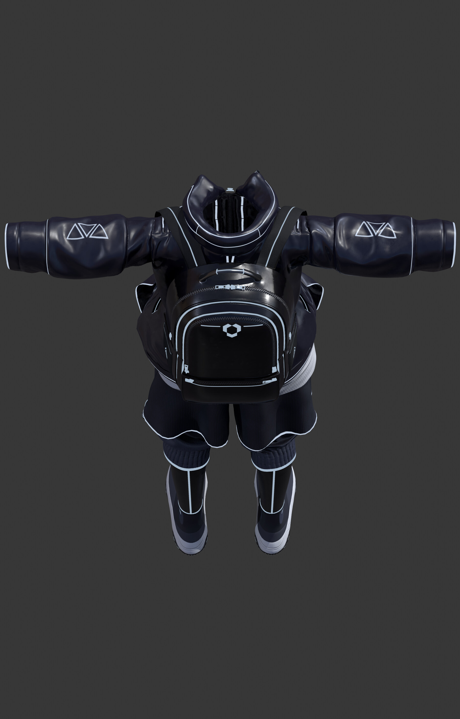 ArtStation - Outfit with backpack | Game Assets