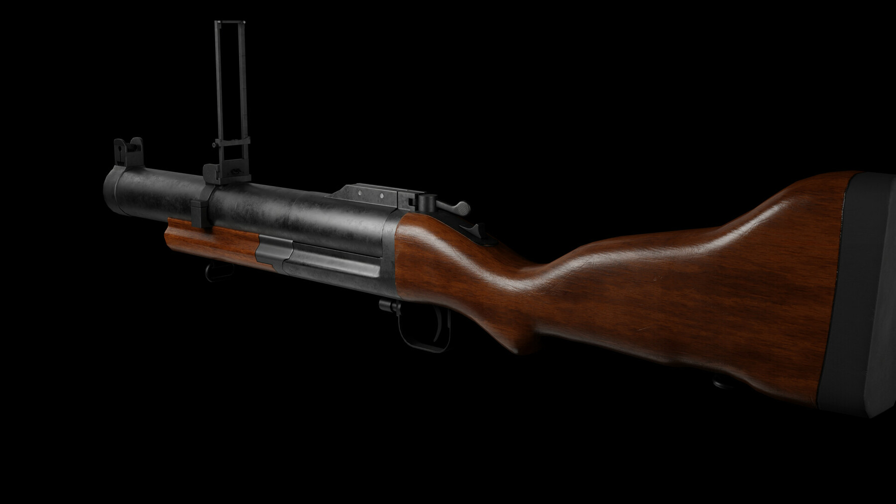 ArtStation - M79 Grenade launcher Low-poly 3D model | Game Assets