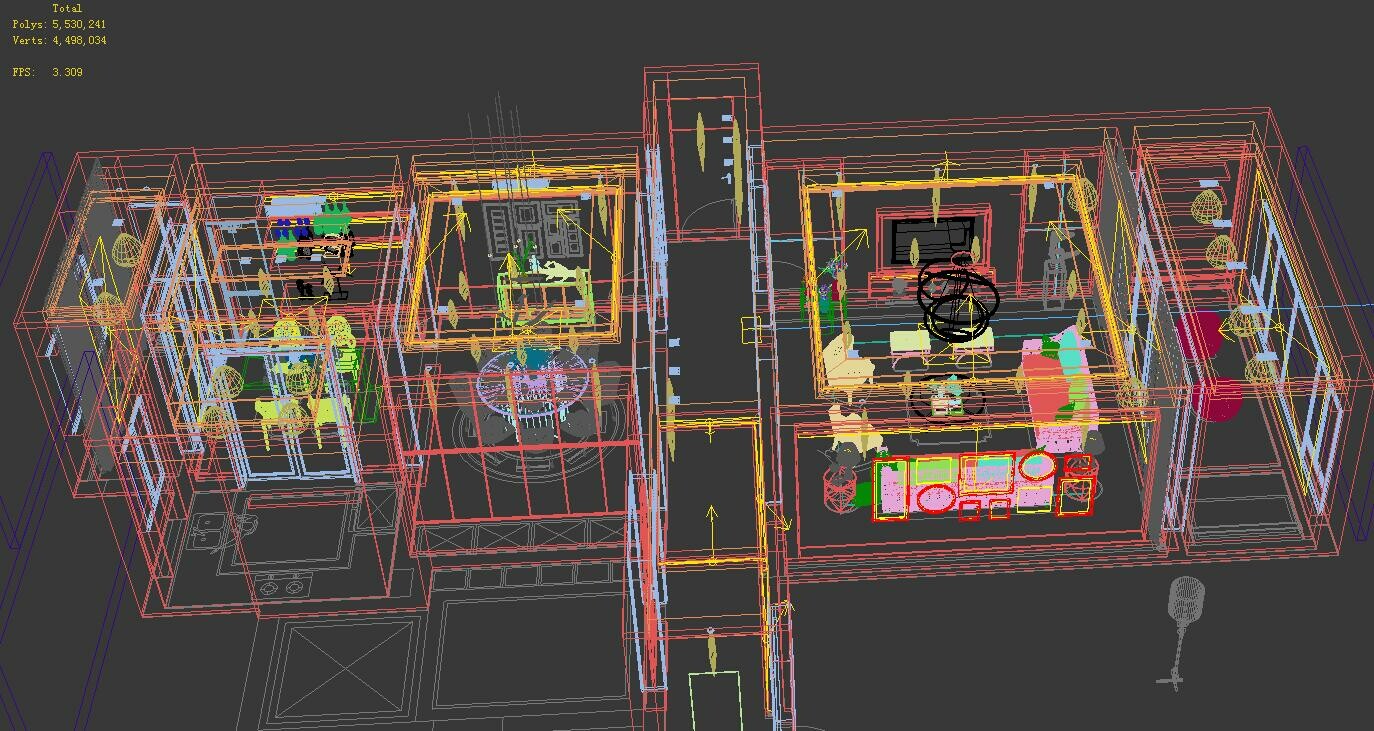 ArtStation - mic Modern Style Living Room Restaurant Space 38 | Resources