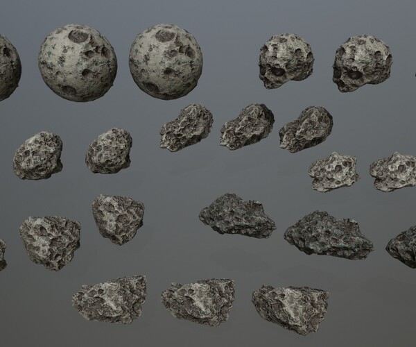 ArtStation - Asteroid Set | Game Assets