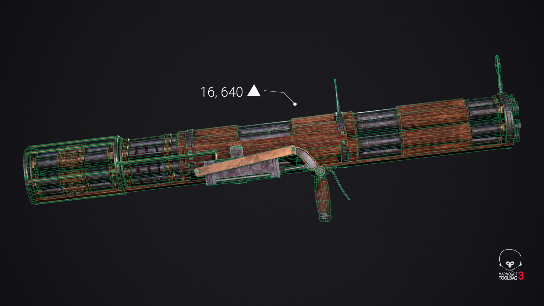 ArtStation - Steampunk Rocket Launcher PBR Low-Poly Game Ready Low-poly ...