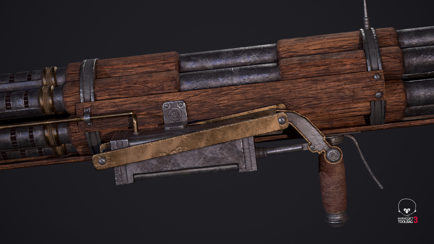 ArtStation - Steampunk Rocket Launcher PBR Low-Poly Game Ready Low-poly ...