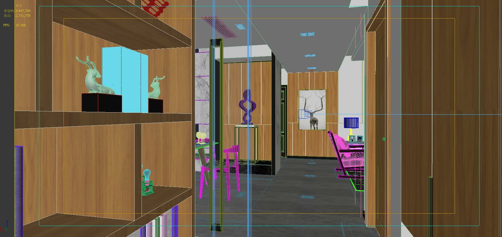 ArtStation - mic Modern Style Living Room Restaurant Space 88 | Resources