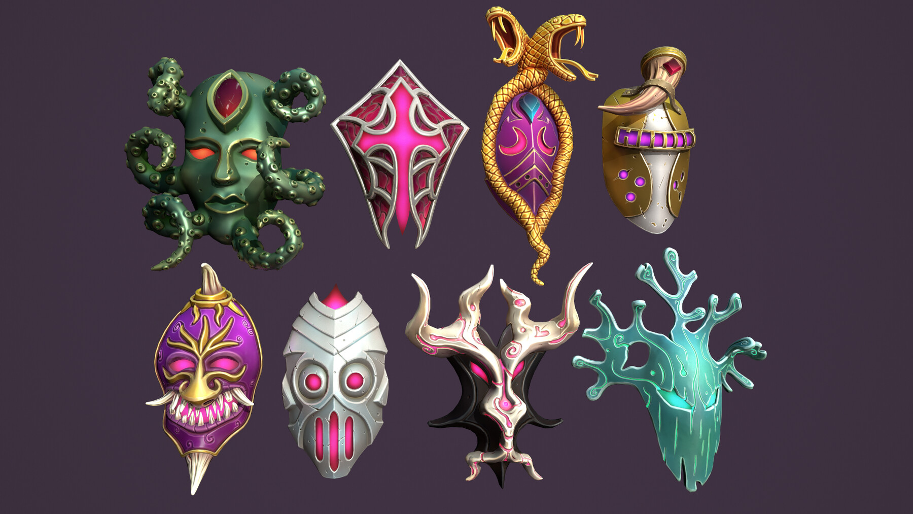 ArtStation - Fantasy masks collection | Game Assets
