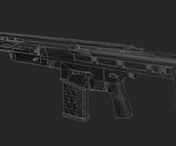 ArtStation - Textron NGSW-R assault rifle | Game Assets