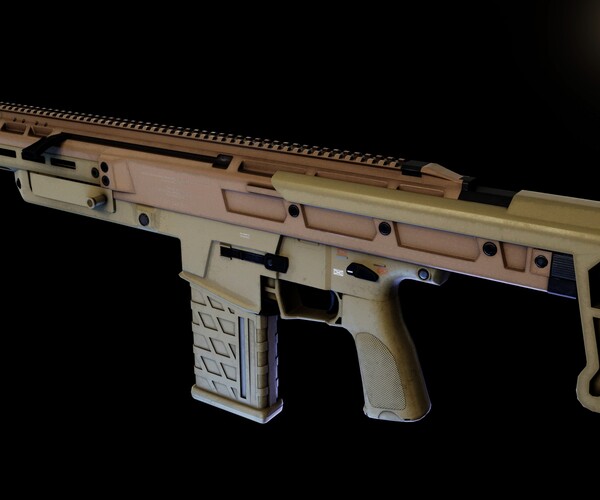 ArtStation - Textron NGSW-R assault rifle | Game Assets