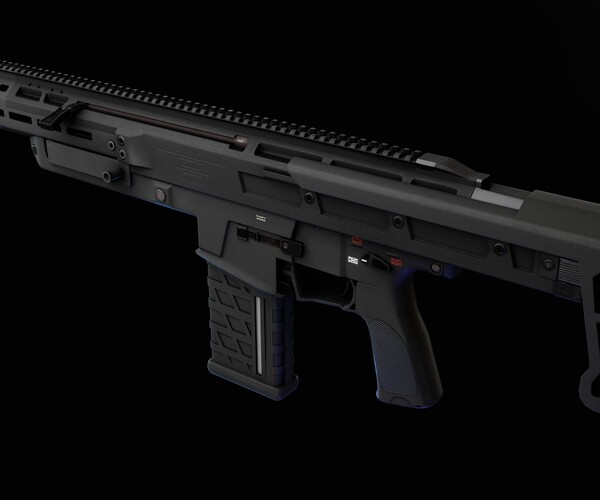 ArtStation - Textron NGSW-R assault rifle | Game Assets