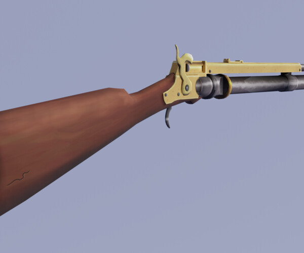 ArtStation - Steampunk Weapon Musket | Game Assets