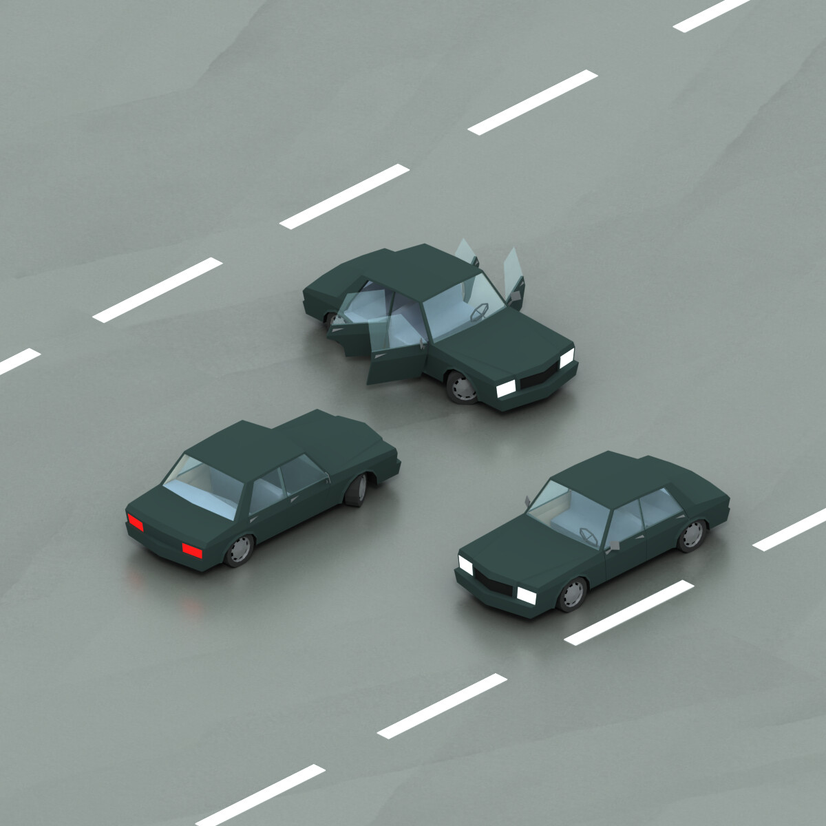 ArtStation - Stylized lowpoly vehicle pack with interior Low-poly ...