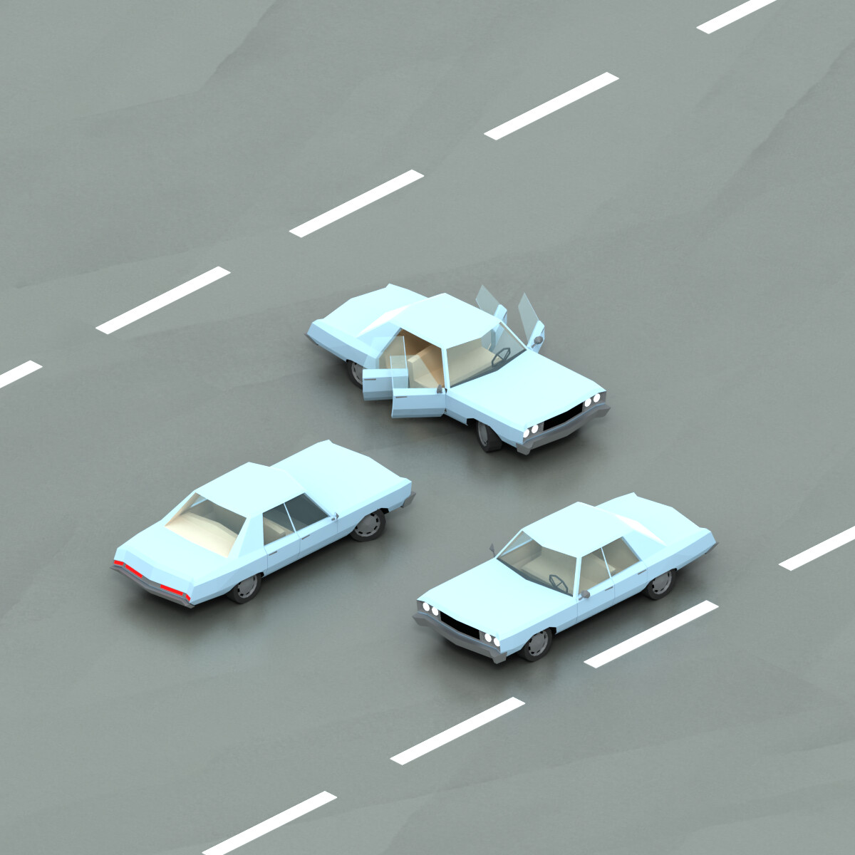 ArtStation - Stylized lowpoly vehicle pack with interior Low-poly ...