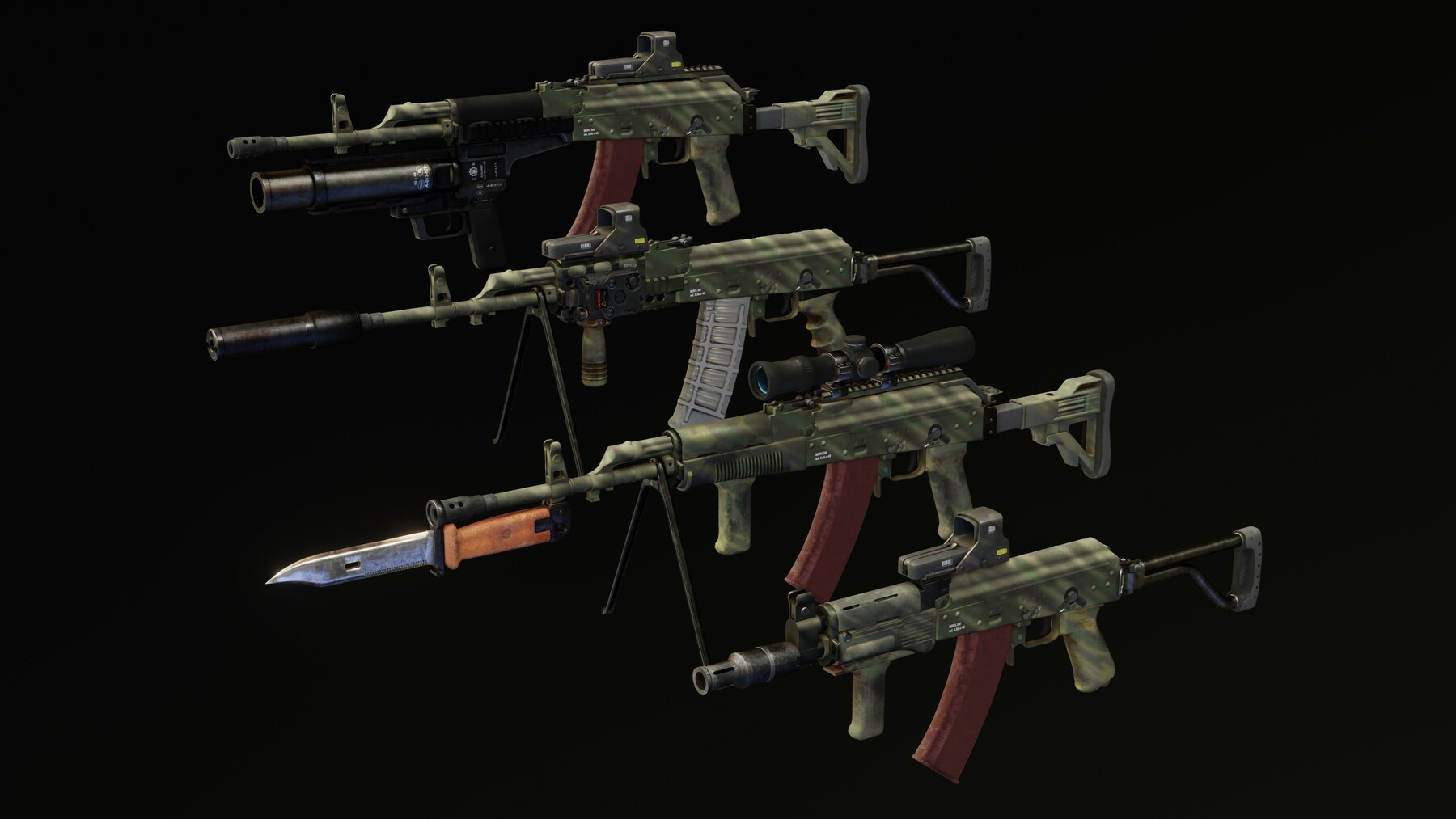 ArtStation - Polish FB Beryl rifle pack | Game Assets
