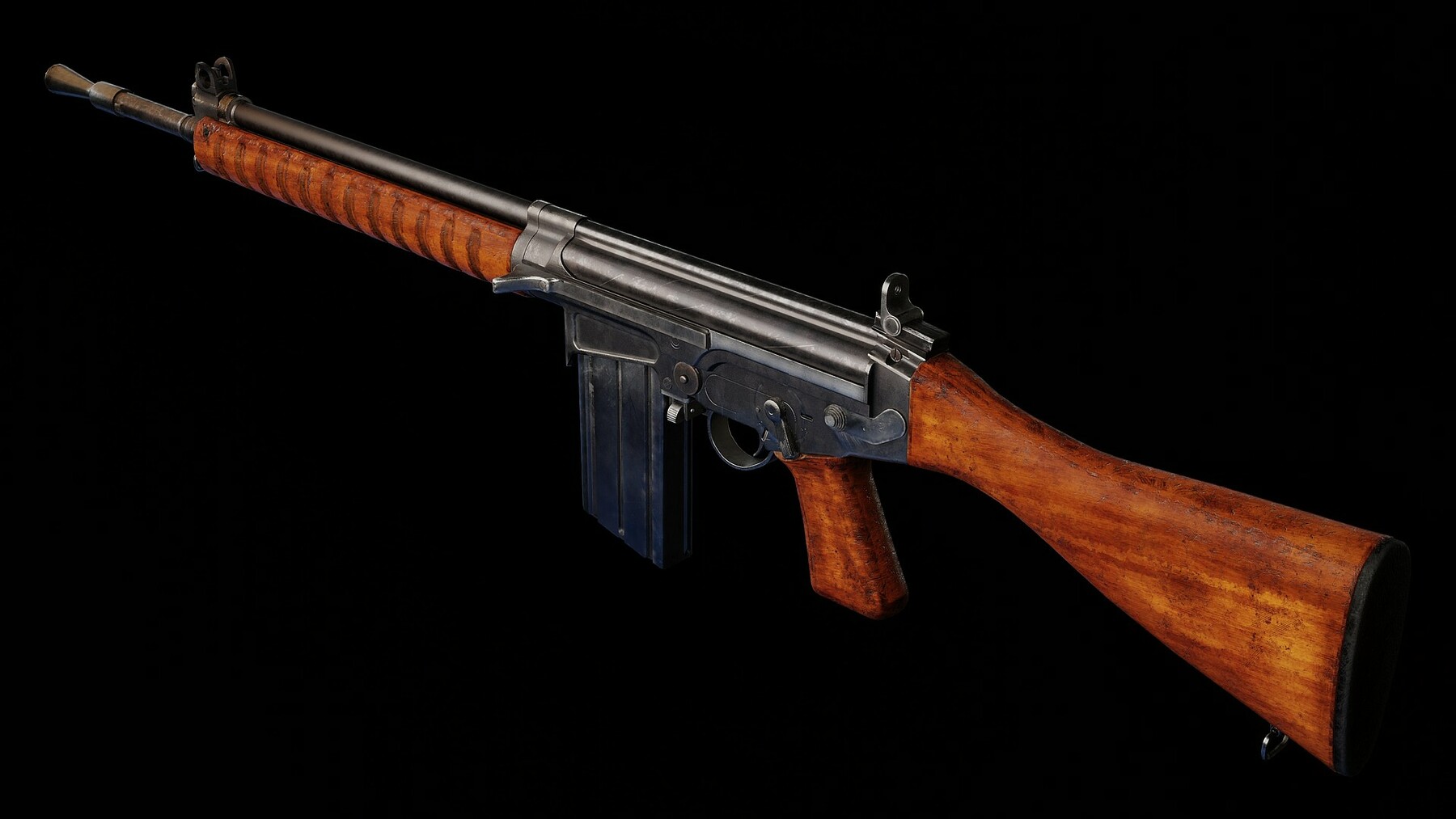 ArtStation - Prototype of FN Fal in 280 cartridge | Game Assets