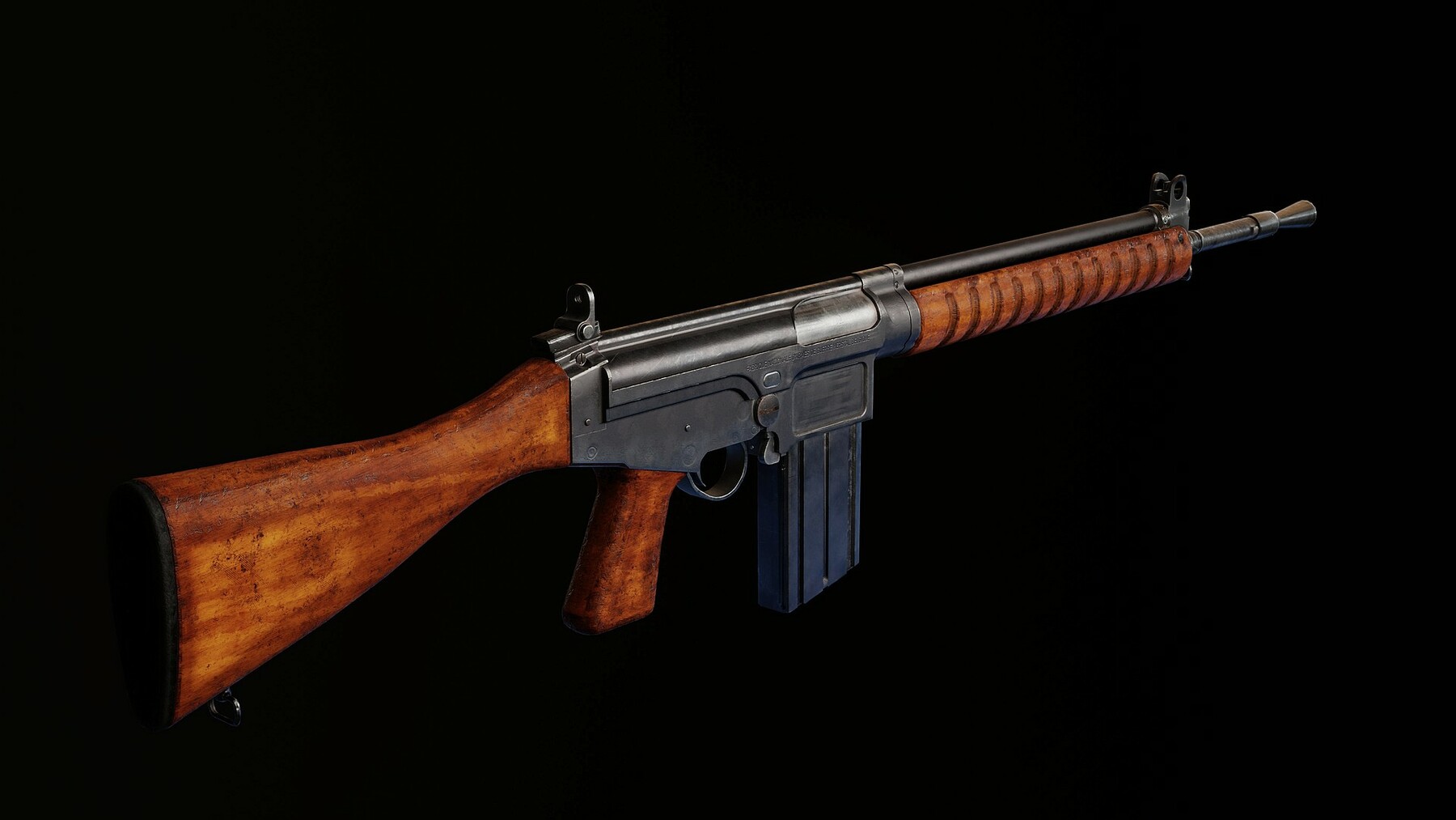 ArtStation - Prototype of FN Fal in 280 cartridge | Game Assets