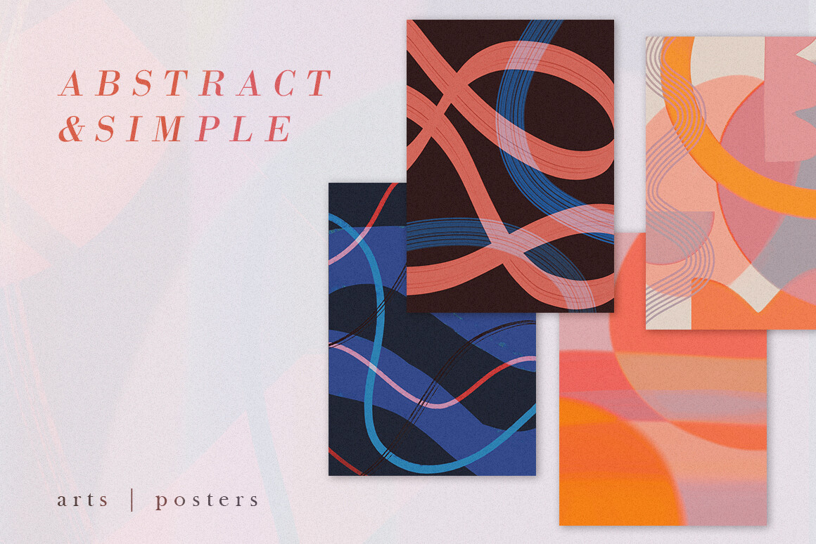 ArtStation - 4 Abstract modern arts & posters | Artworks