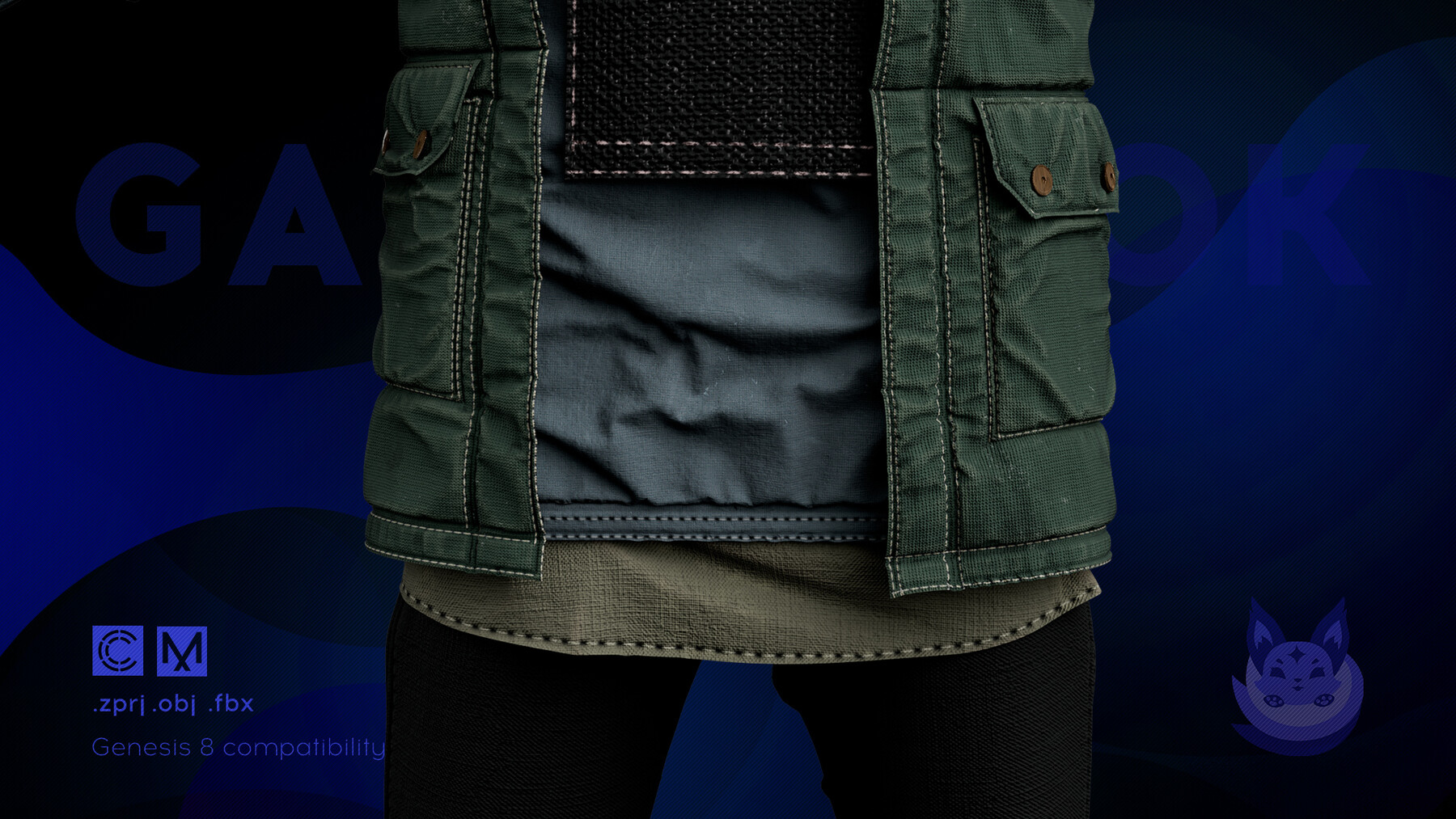 ArtStation - Men's outfit. Avatar genesis 8 Male. Marvelous Designer ...