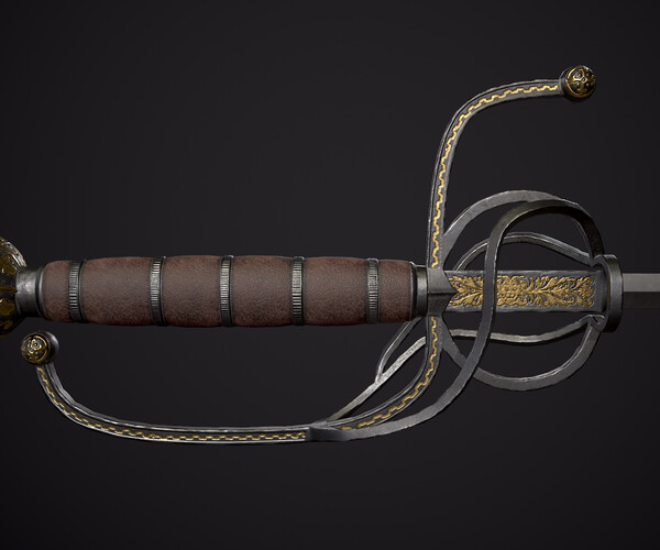 ArtStation - Rapier PBR Low-Poly Game Ready | Game Assets