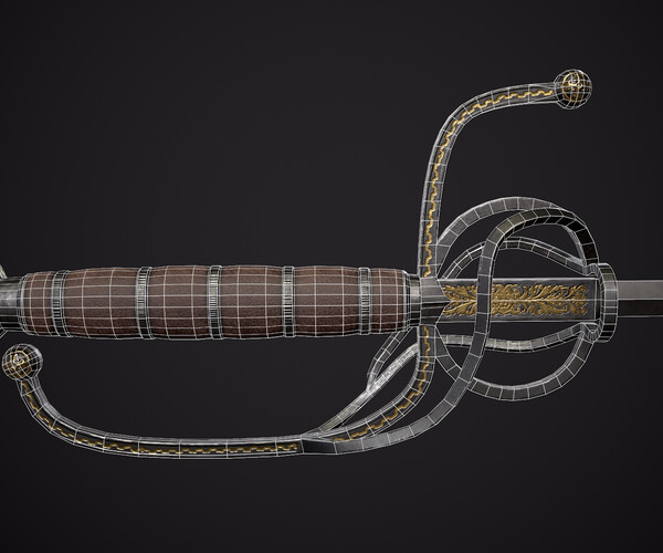 ArtStation - Rapier PBR Low-Poly Game Ready | Game Assets